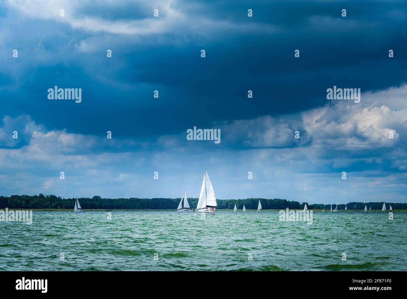 Yacht Sailing Masuria Lake High Resolution Stock Photography and Images ...