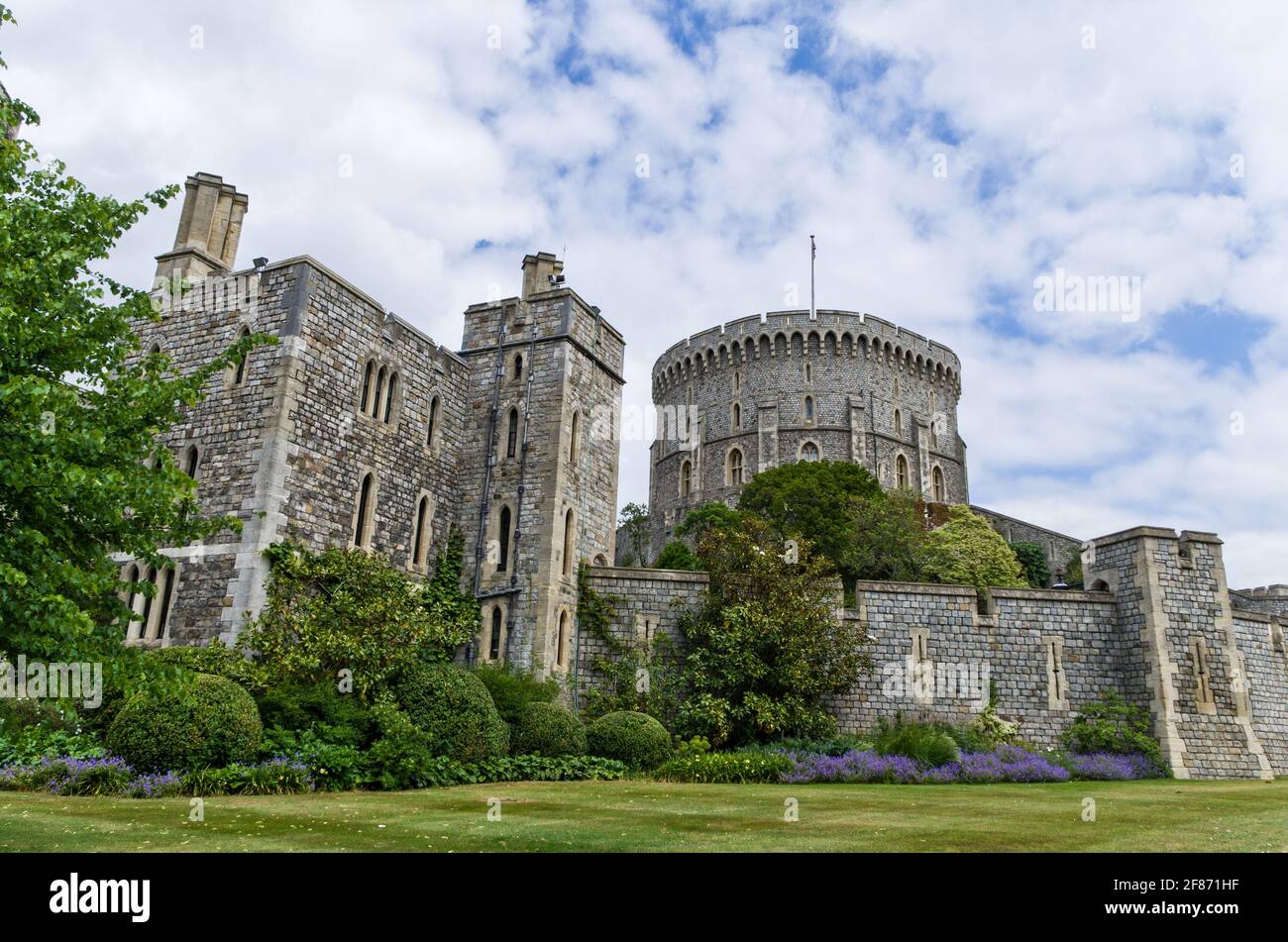 Buildings in the royal residence of Windsor Castle with the Henry III ...