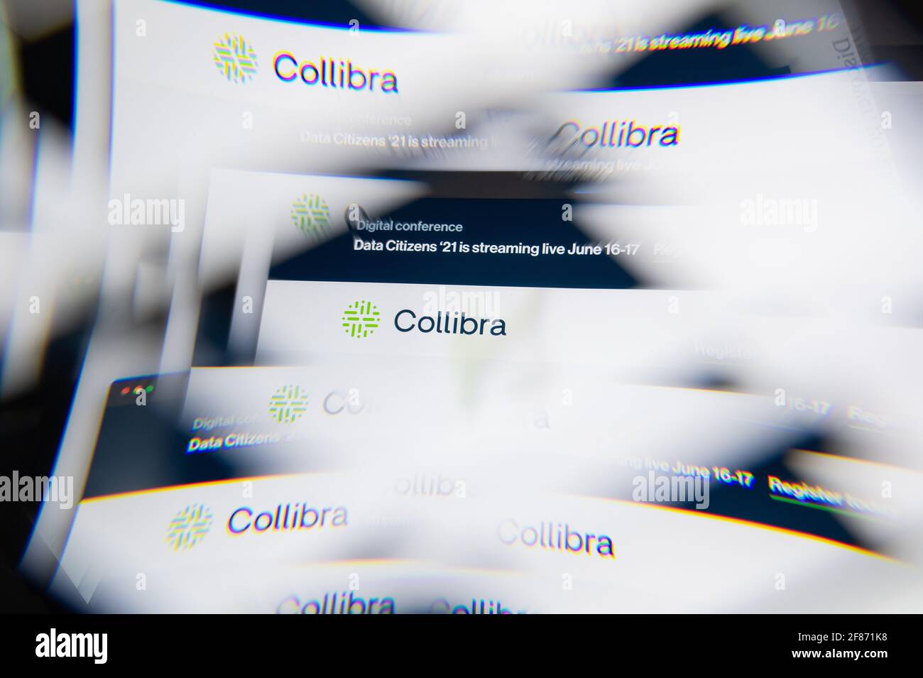 Milan, Italy - APRIL 10, 2021: Collibra logo on laptop screen seen ...