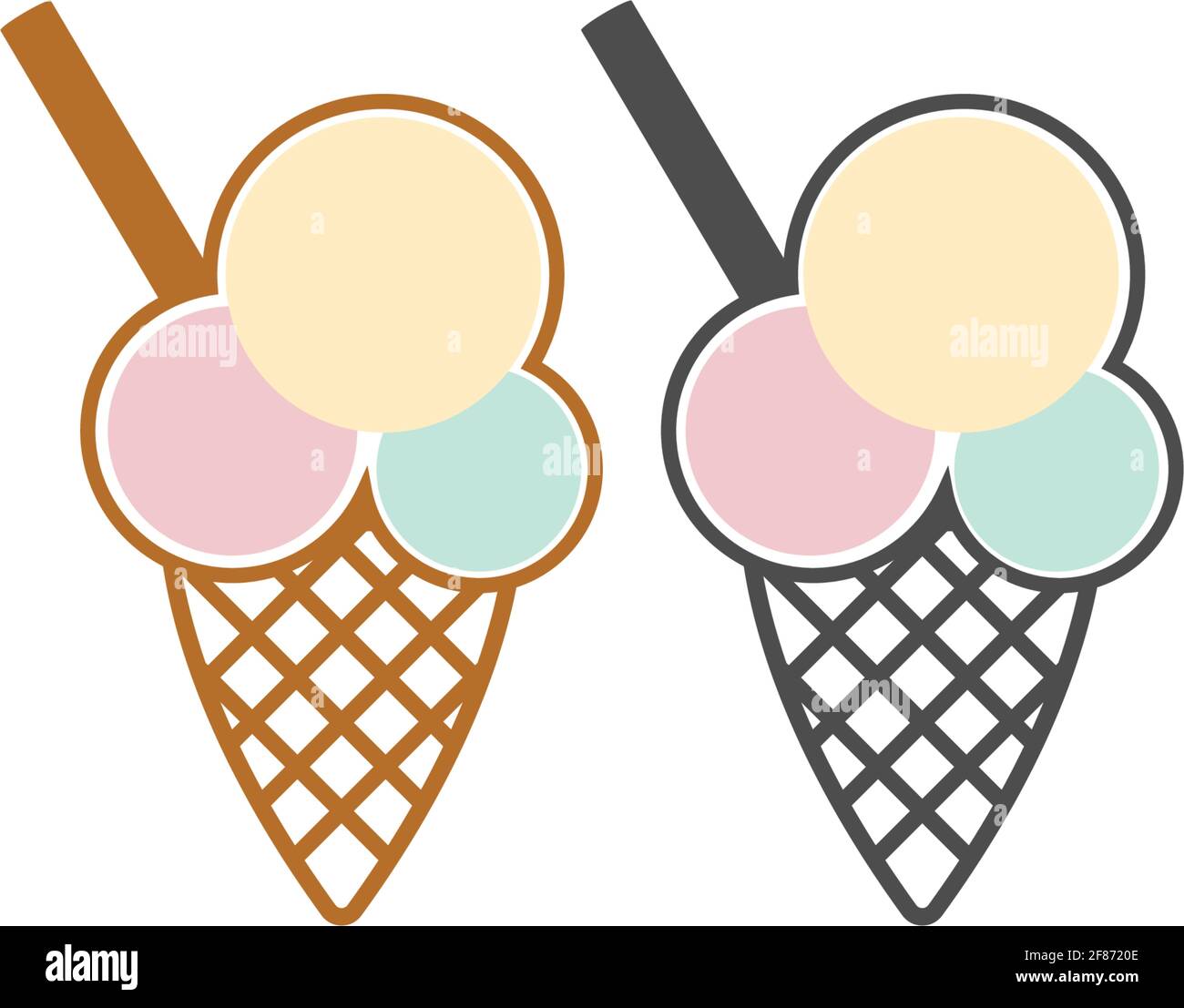 Ice cream logo icon design vector template Stock Vector Image & Art - Alamy