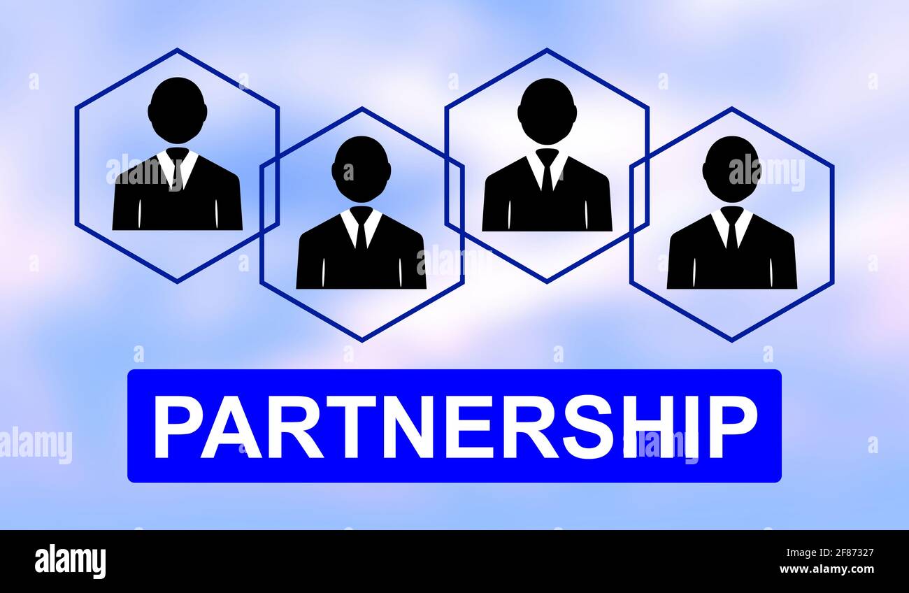 Illustration of a partnership concept Stock Photo - Alamy