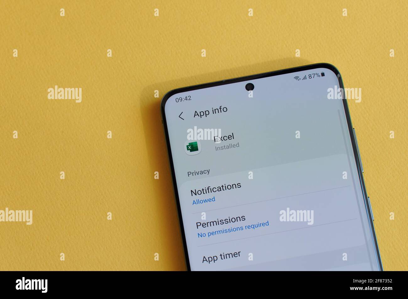New york, USA - April 12, 2021: Changing privacy setting in Microsoft ...