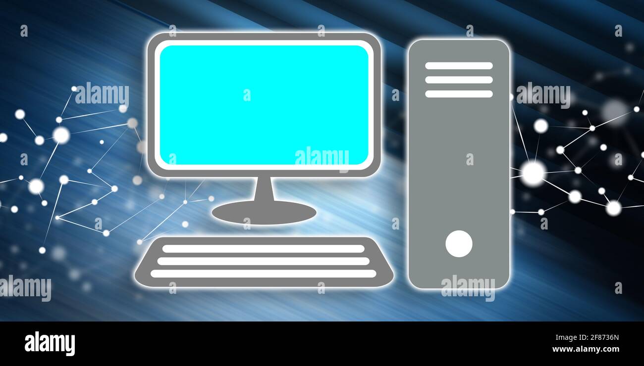 Illustration of a computer concept Stock Photo - Alamy