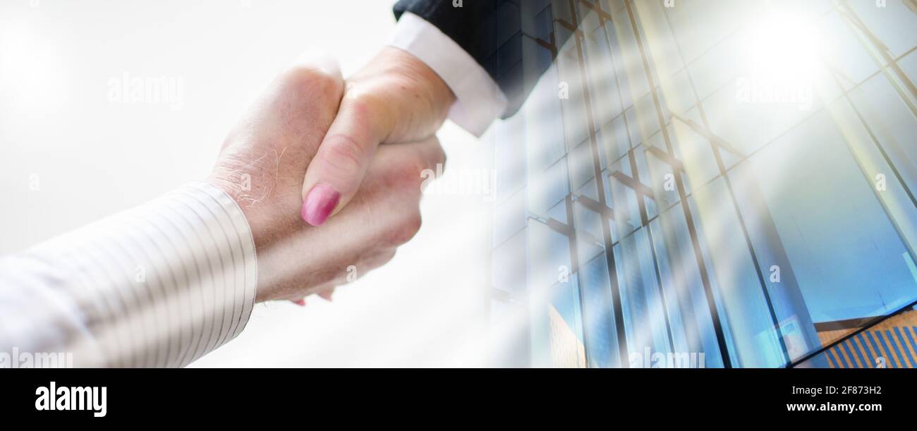 Business handshake multiple hi-res stock photography and images - Alamy