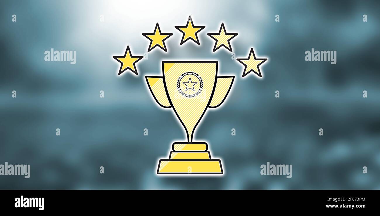 Illustration of a quality champion concept Stock Photo - Alamy