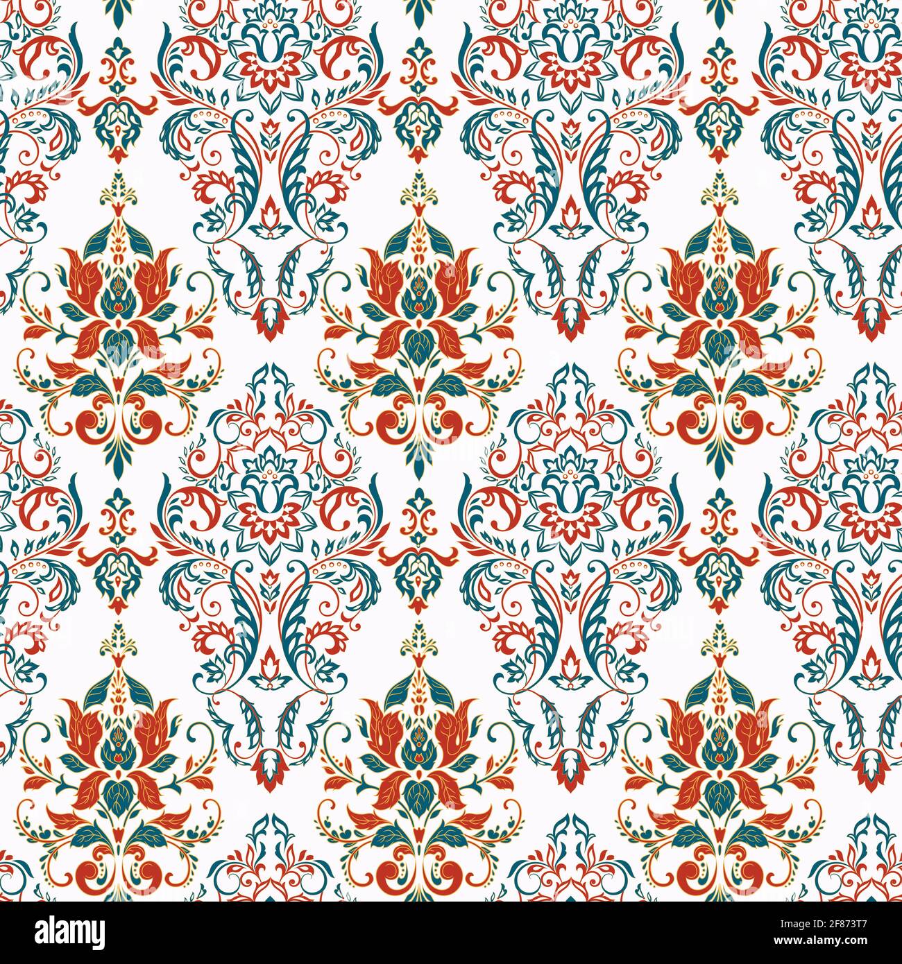 Vector Baroque floral pattern. classic floral ornament. vintage ...