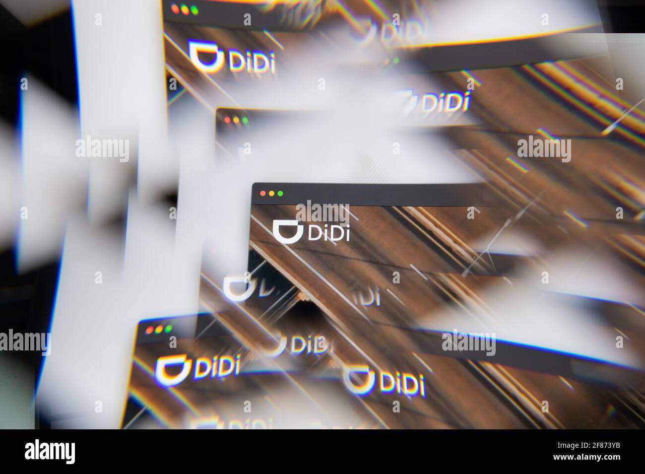 Milan, Italy - APRIL 10, 2021: DiDi Global logo on laptop screen seen ...