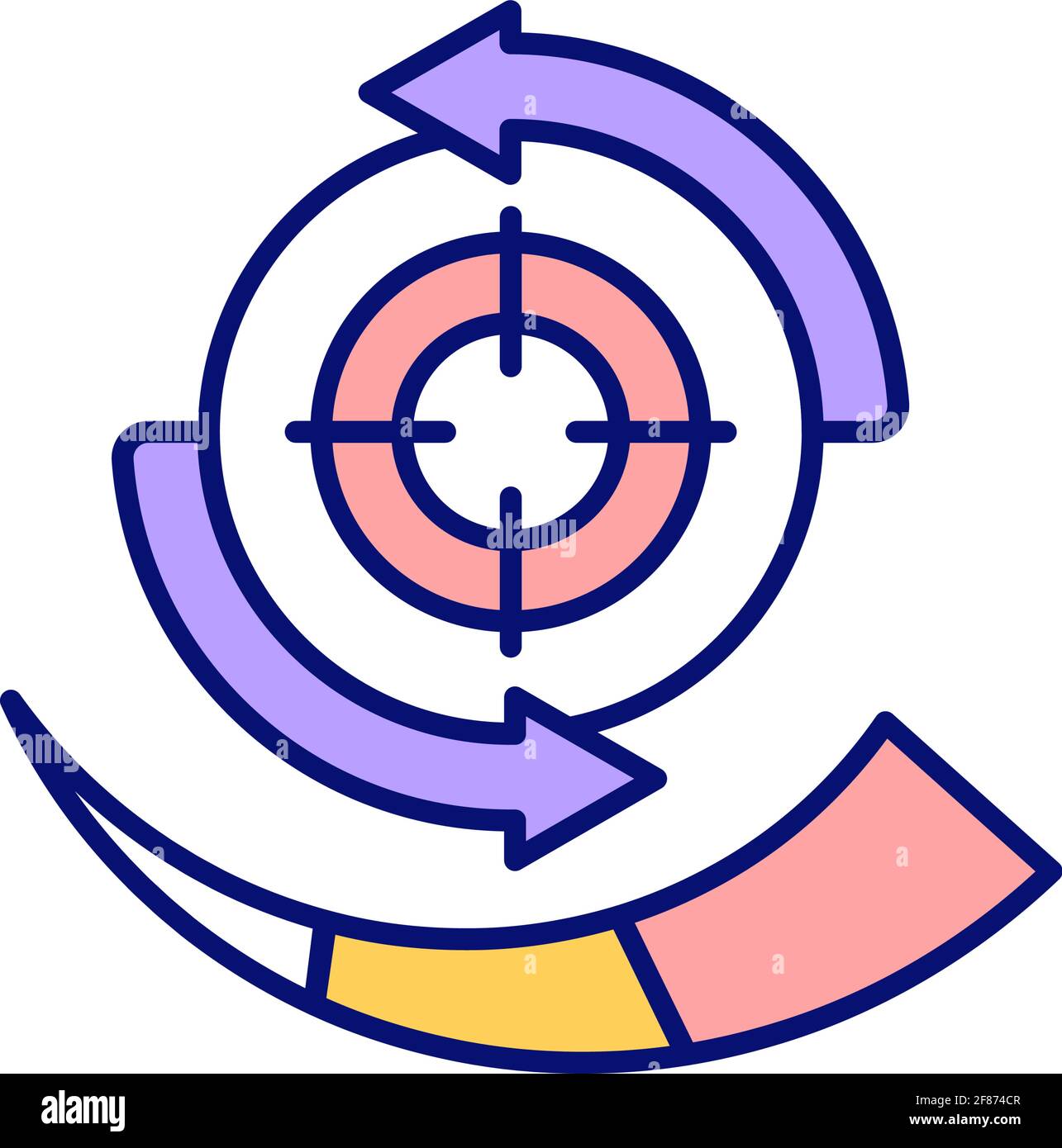 Improved targeting RGB color icon Stock Vector Image & Art - Alamy