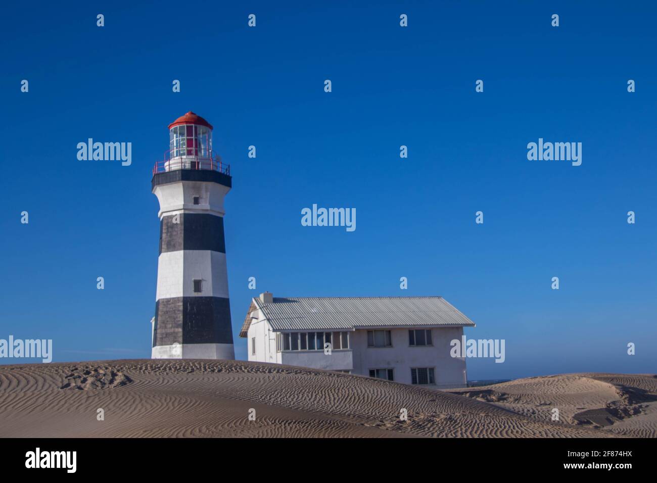 Port Elizabeth, South Africa - the Cape Recife lighthouse on the ...