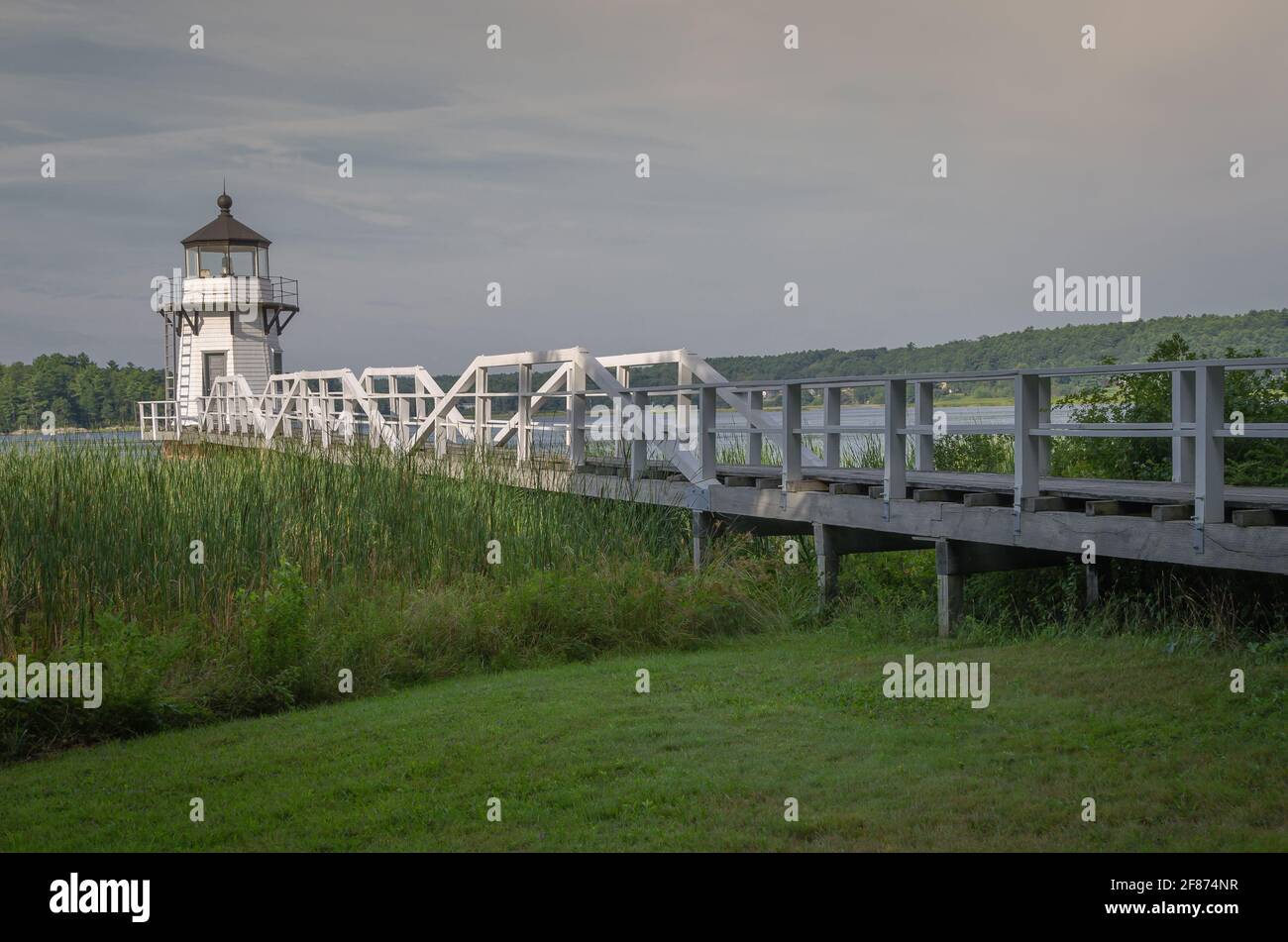 Doubling Point Lighthouse, Arrowsic, Maine, New England, United States ...