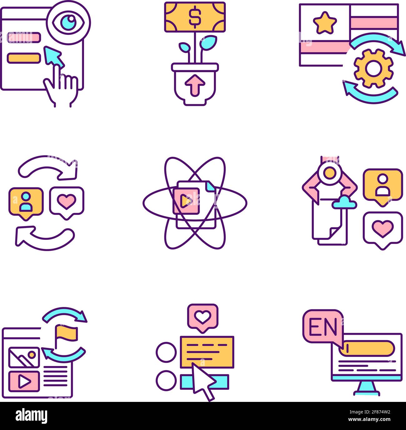 Flat conversions Stock Vector Images - Alamy