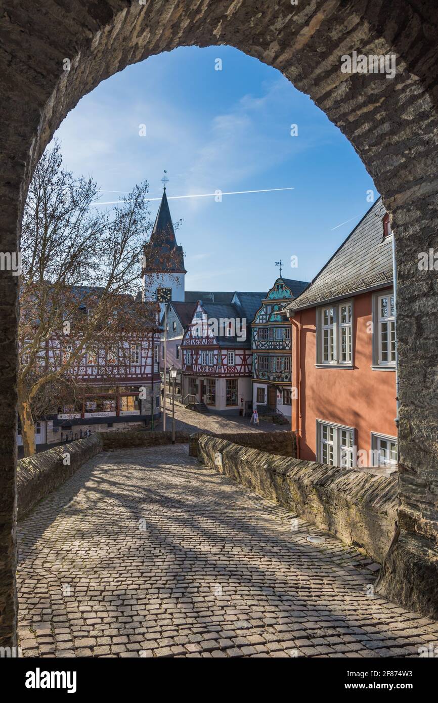 Historic old town of Idstein, Taunus, Hesse, Germany Stock Photo - Alamy