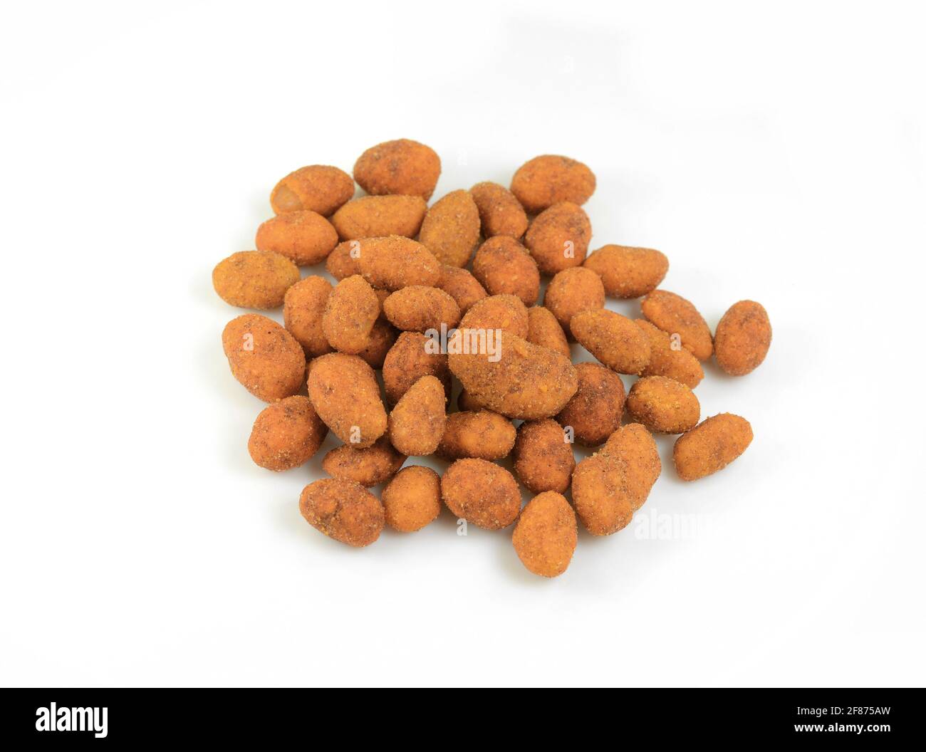 Crispy peanut isolated on white background. Coated peanuts isolated ...