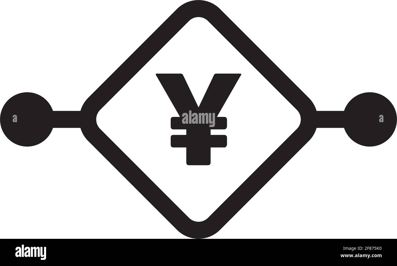 Digital Yuan symbol icon vector currency for digital transactions for ...
