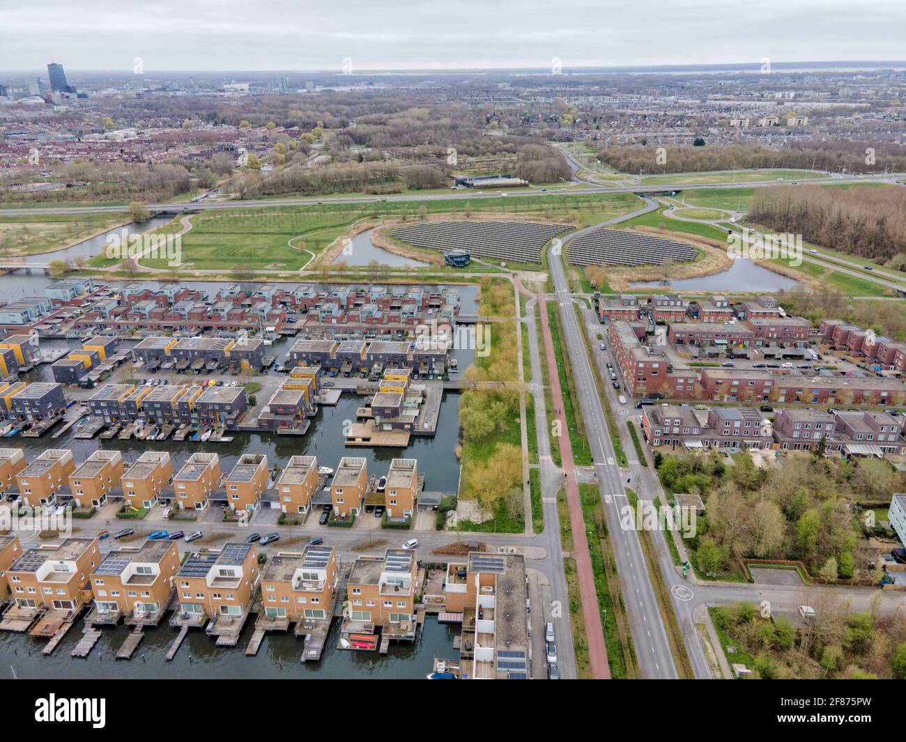 Aerial cityscape view leiden hi-res stock photography and images - Alamy