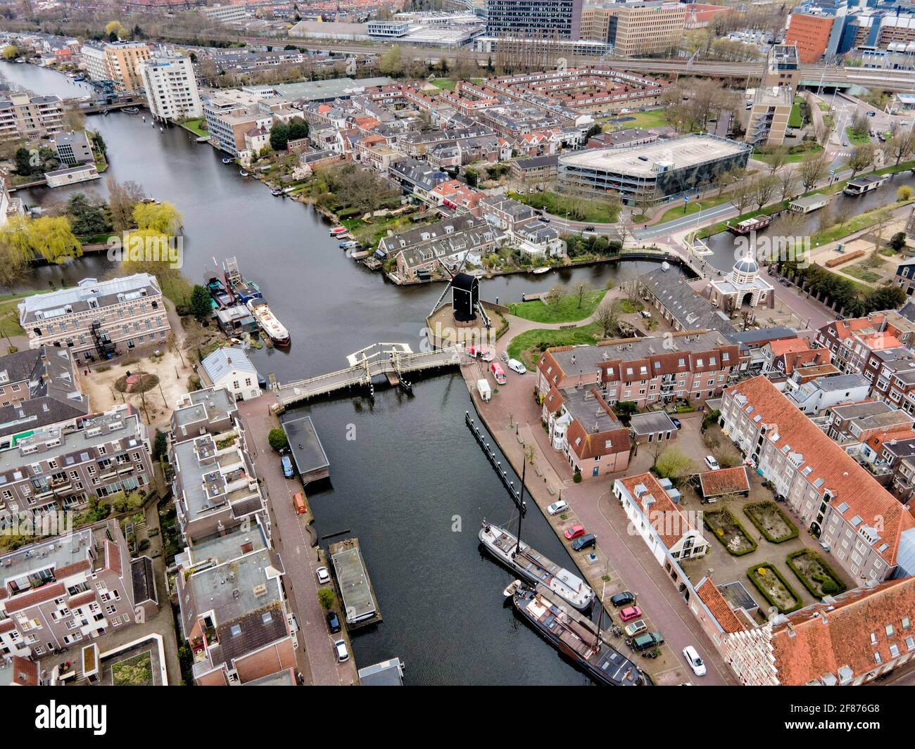 Aerial view of Leiden ,Netherlands Stock Photo - Alamy