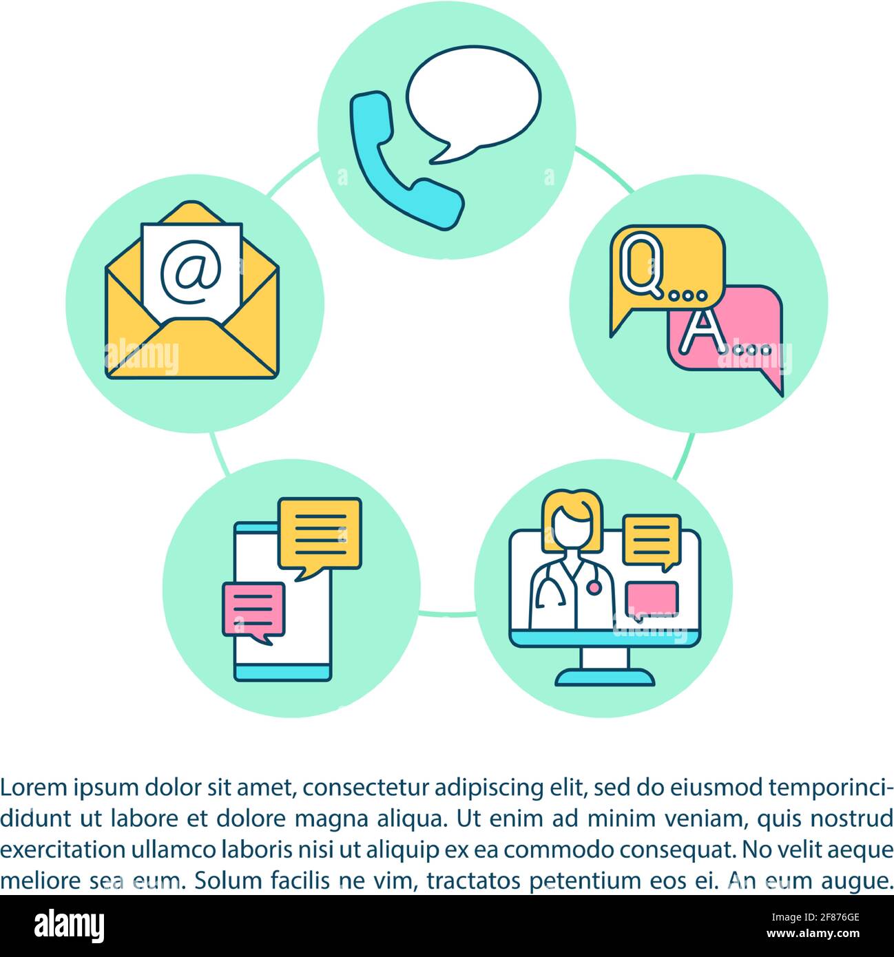 Client care icons Cut Out Stock Images & Pictures - Alamy