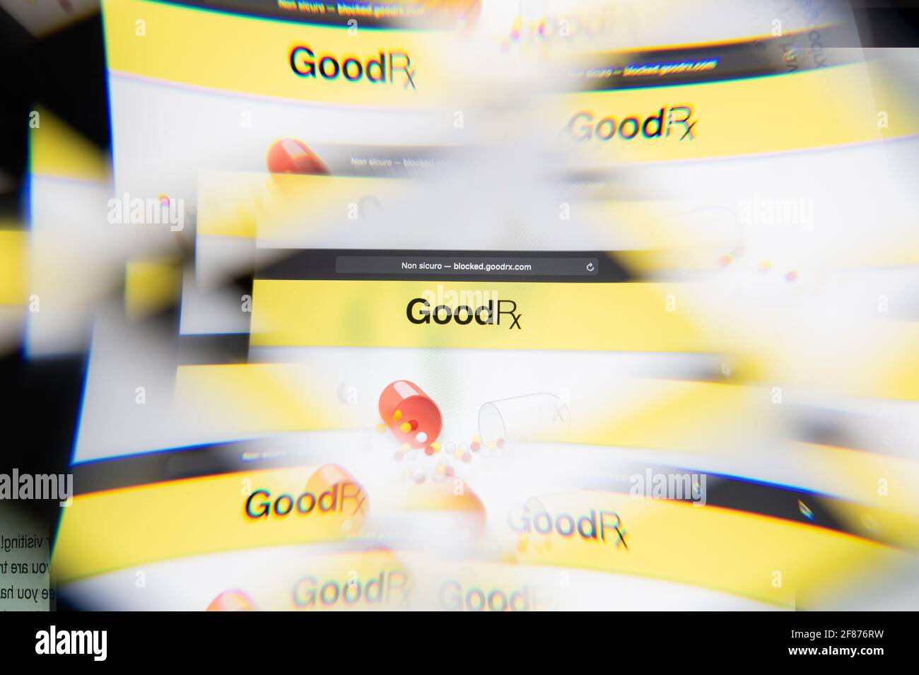 Milan, Italy - APRIL 10, 2021: Goodrx logo on laptop screen seen ...