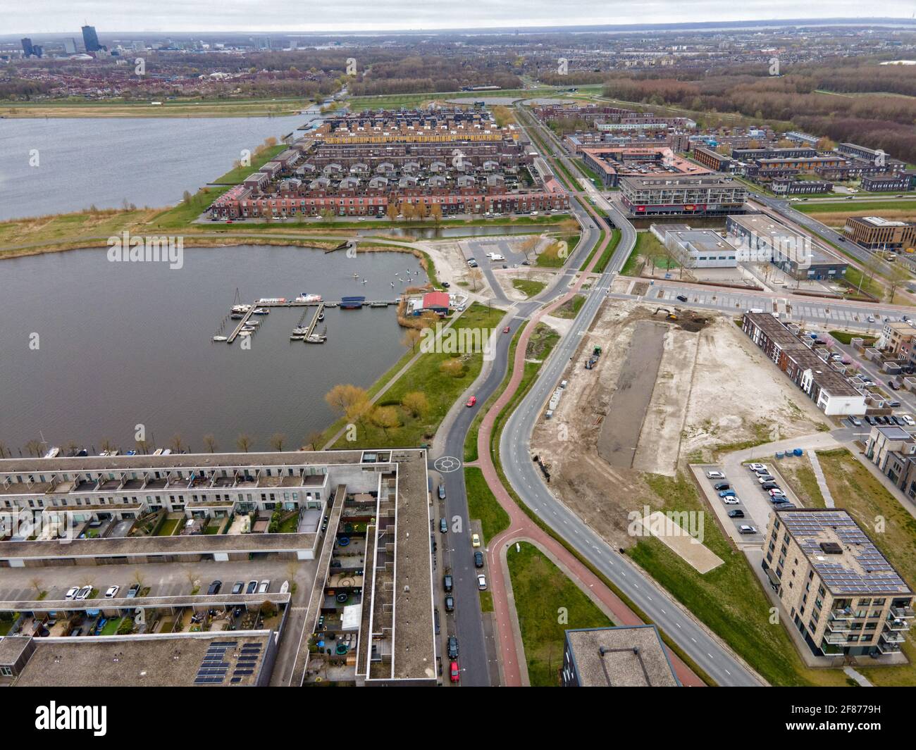 Aerial cityscape view leiden hi-res stock photography and images - Alamy