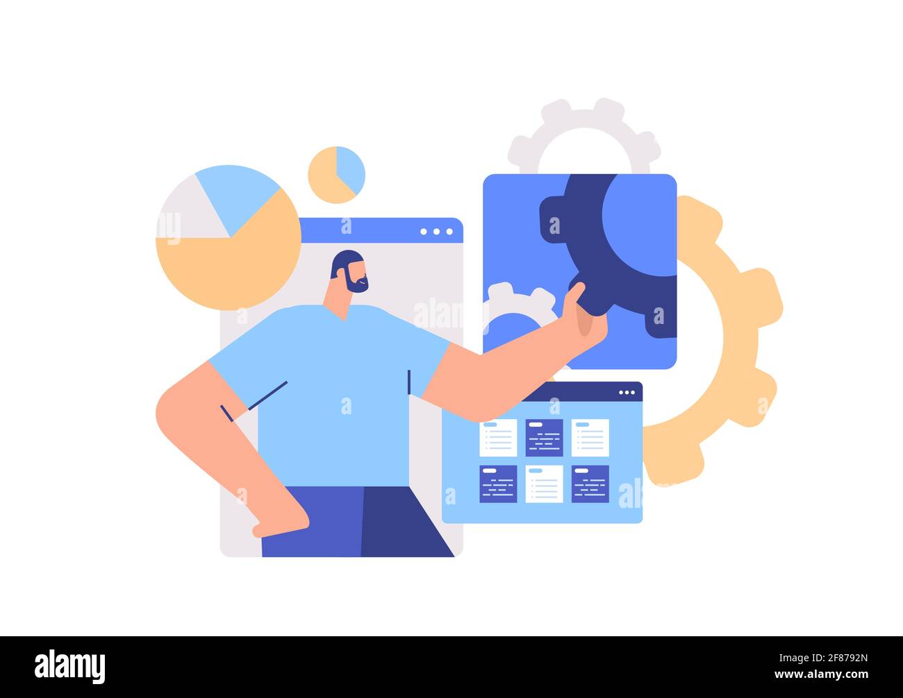 Cartoon process control hi-res stock photography and images - Alamy