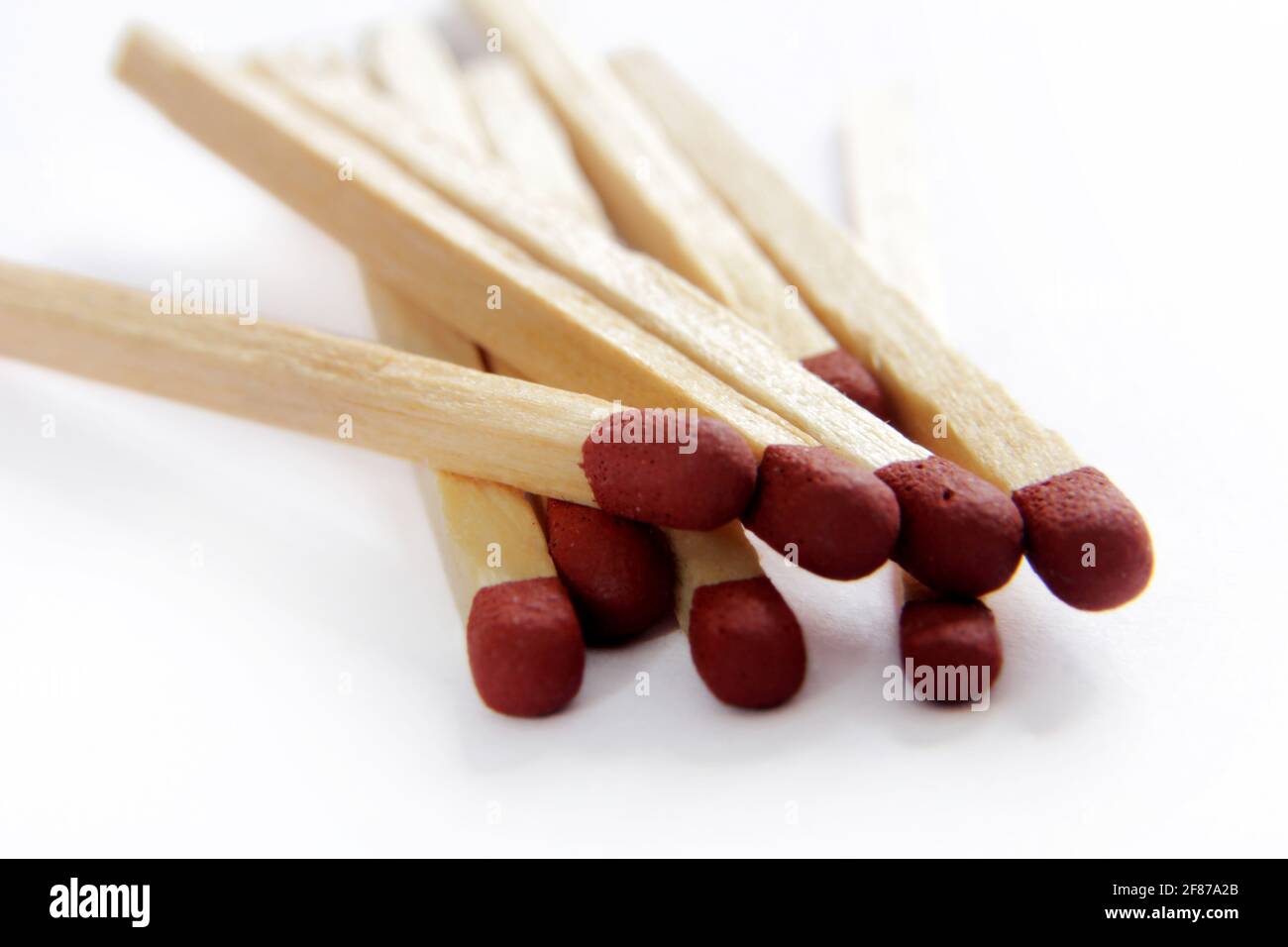matchstick on a white background Stock Photo - Alamy