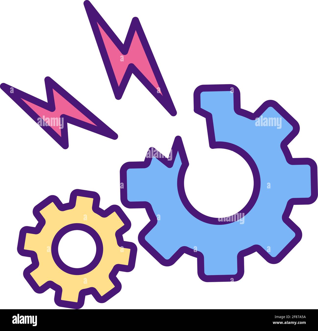 Faulty machine Stock Vector Images - Alamy