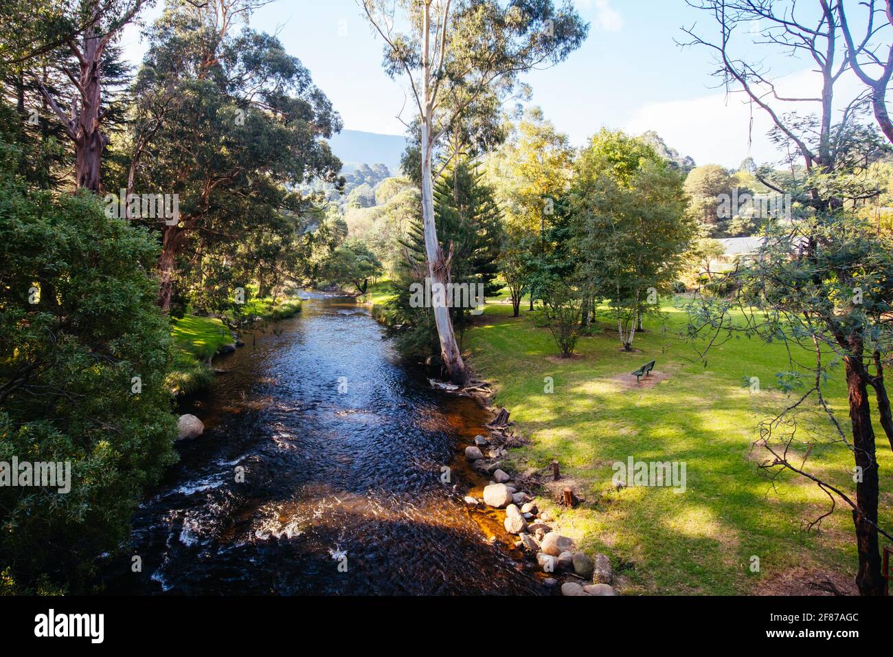 Yarra River View in Warburton Australia Stock Photo - Alamy