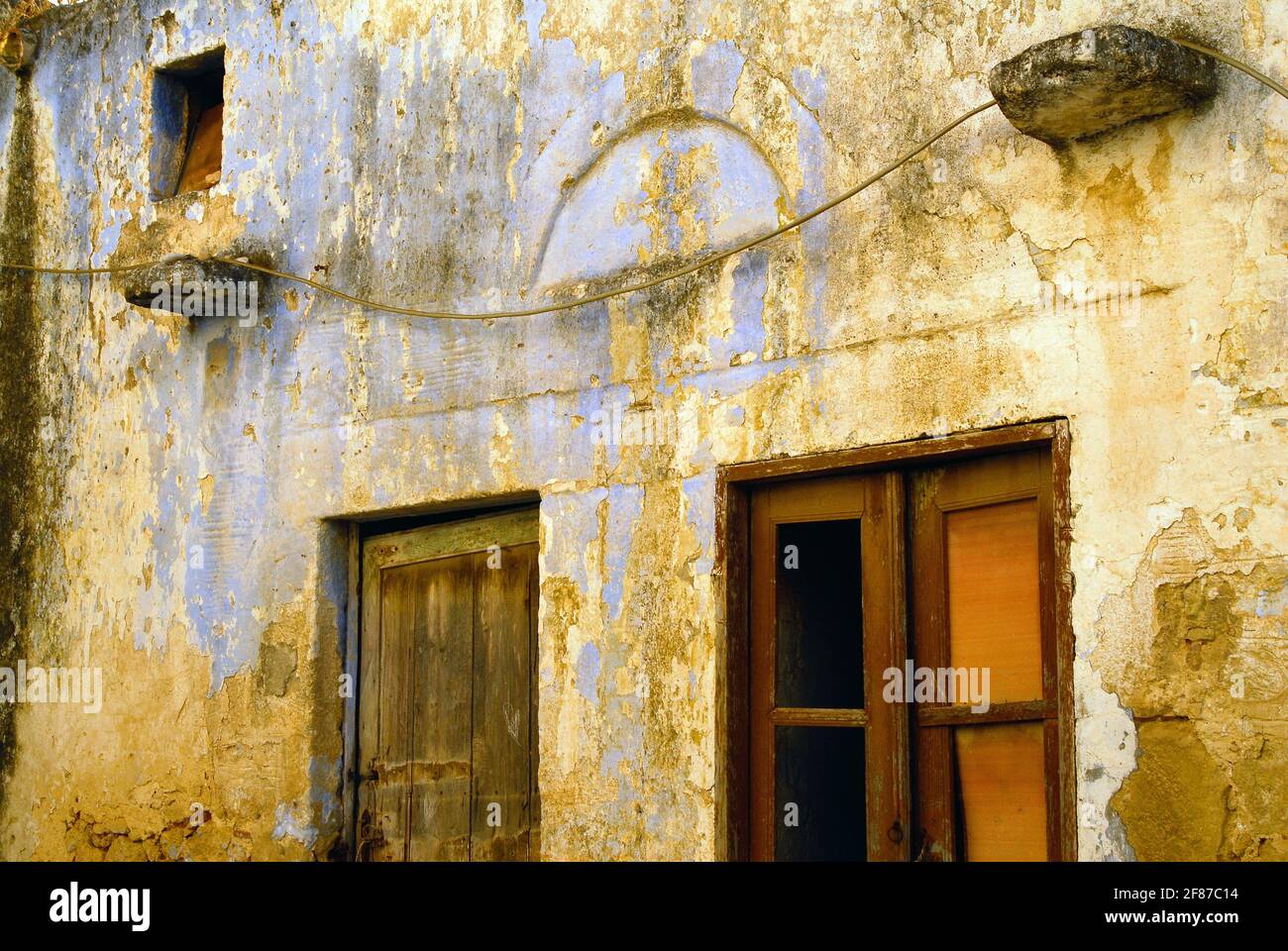 Greece, Rhodes island Paradeisi village traditional architecture Stock ...