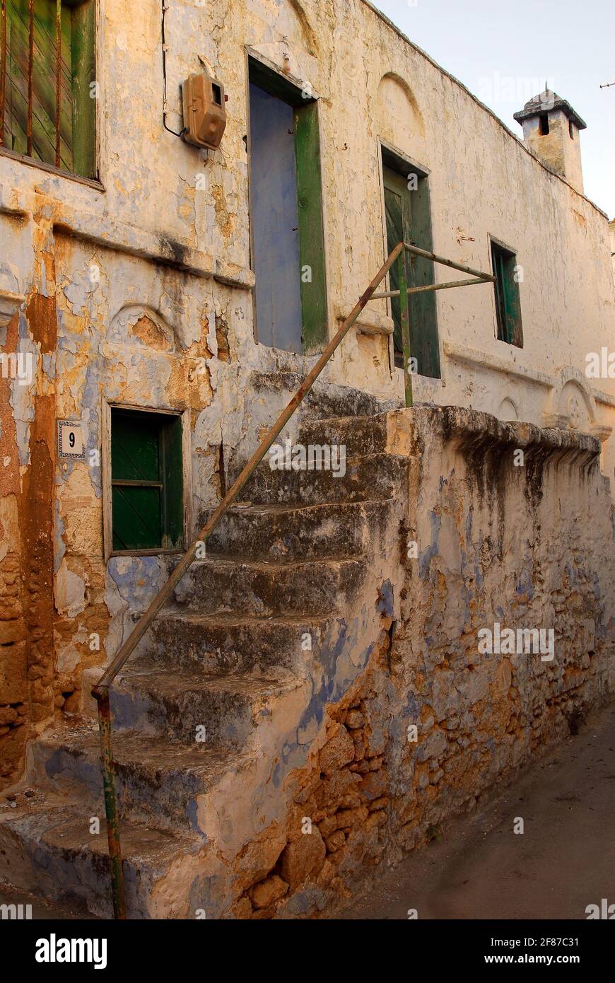 Greece, Rhodes island Paradeisi village traditional architecture Stock ...