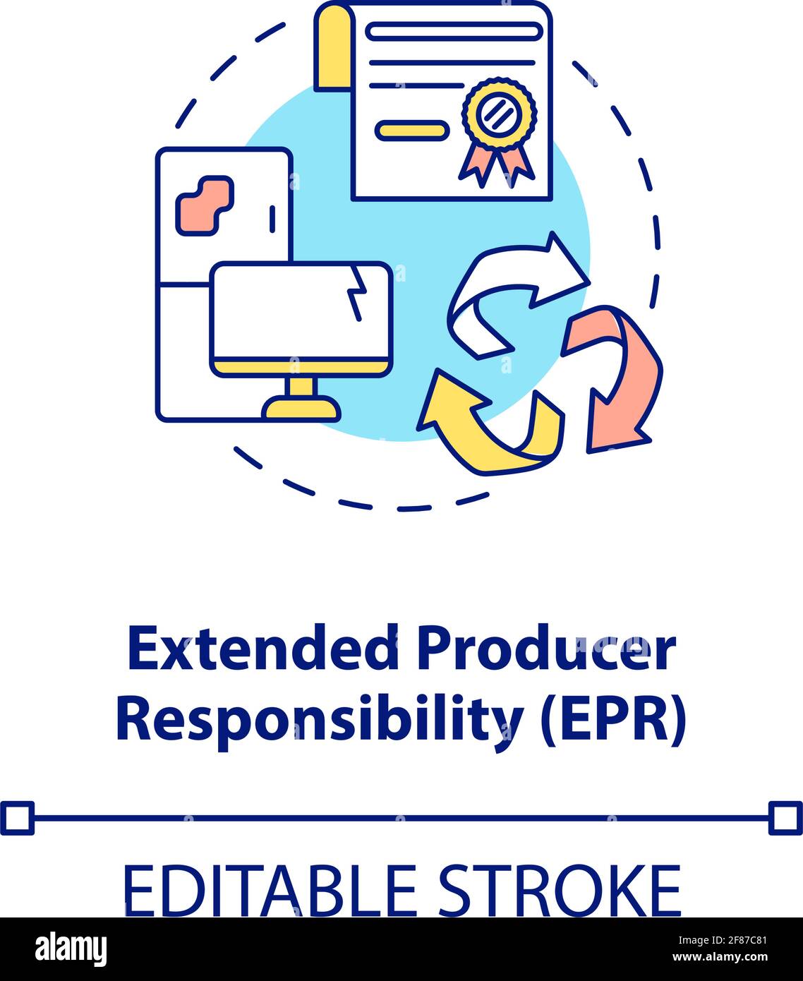 Extended producer responsibility concept icon Stock Vector Image & Art ...