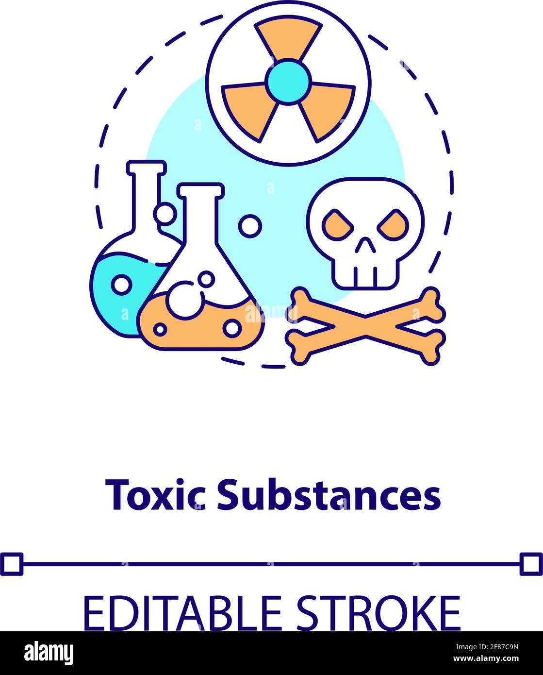 Toxic substances concept icon Stock Vector Image & Art - Alamy