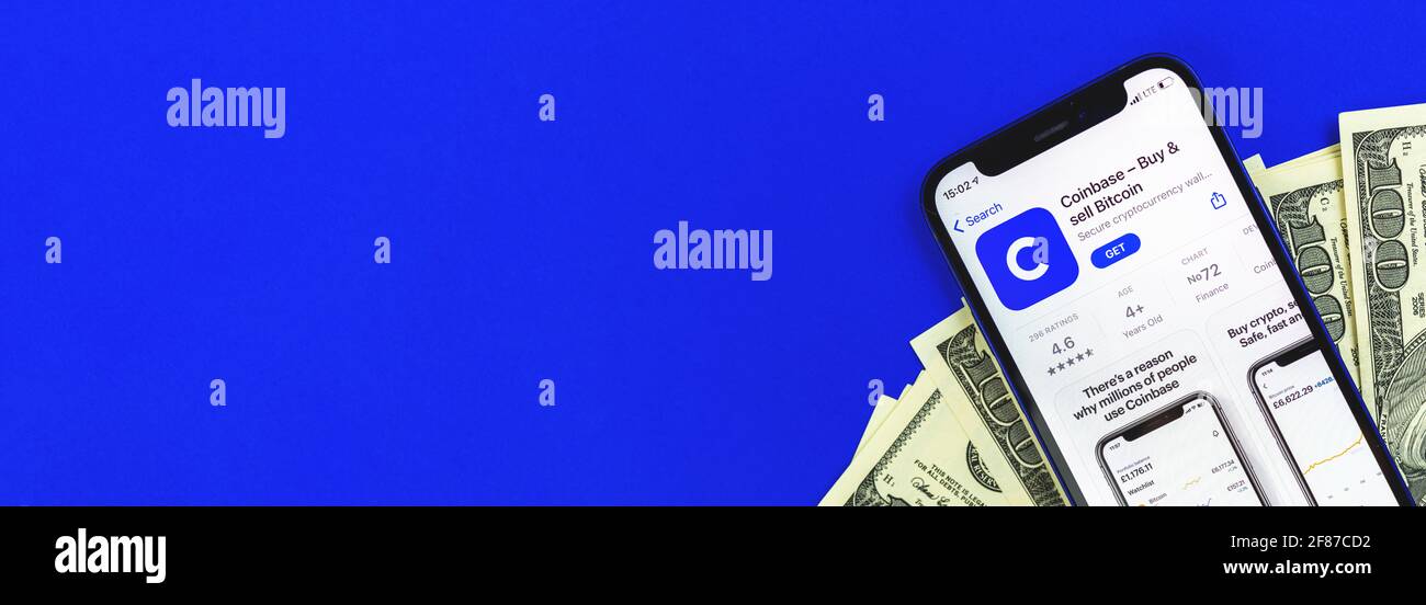 Coinbase banner hi-res stock photography and images - Alamy