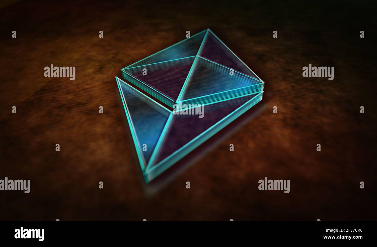 Ethereum symbol, cryptocurrency, cyber coin, ETH crypto currency and ...