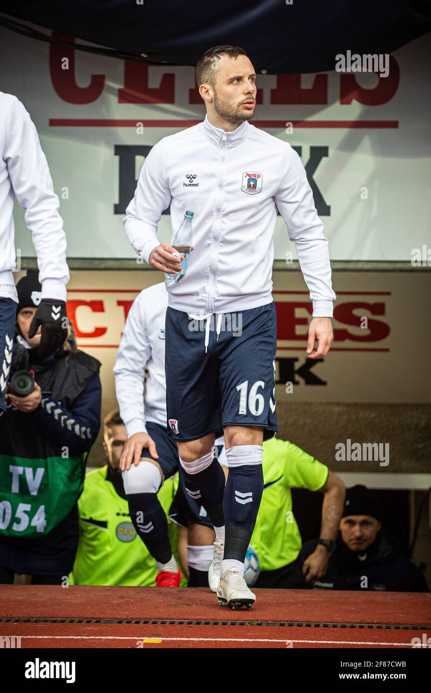 Aarhus, Denmark. 11th Apr, 2021. Casper Højer Nielsen (16) of AGF ...