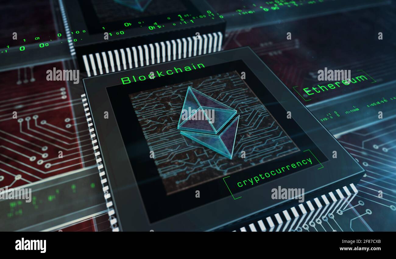 Ethereum symbol, cryptocurrency, cyber coin, ETH crypto currency and ...