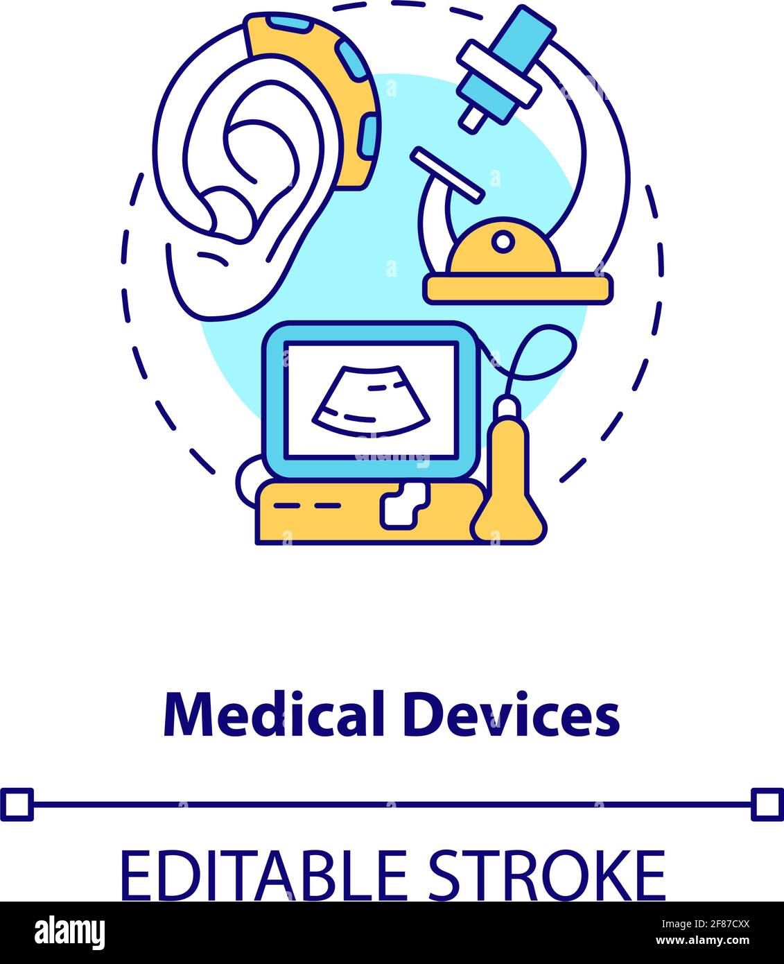 Medical devices concept icon Stock Vector Image & Art - Alamy