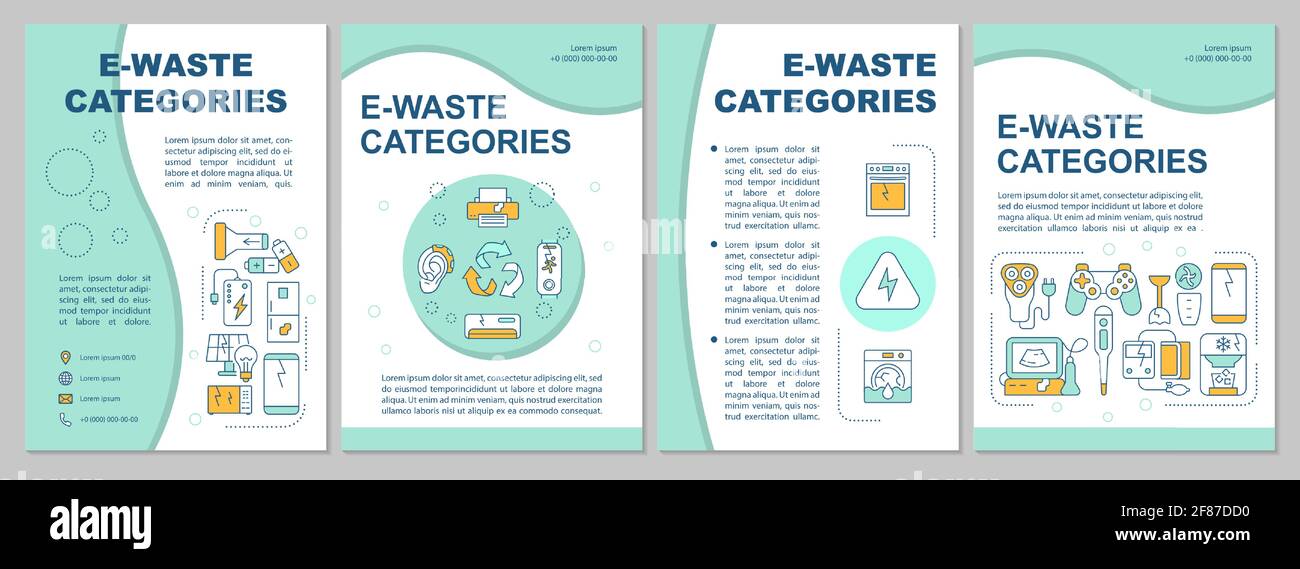 Electronic waste types brochure template Stock Vector Image & Art - Alamy