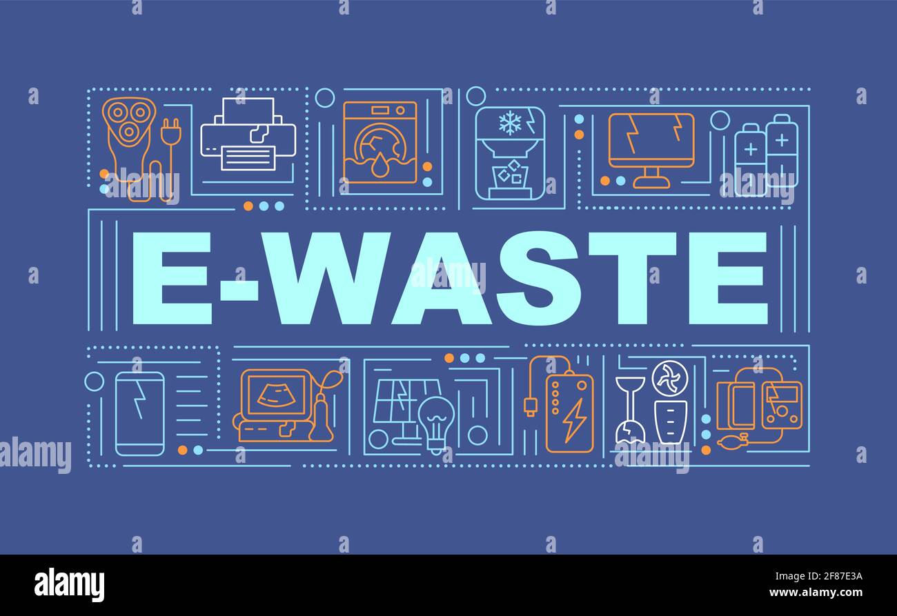 E-waste word concepts banner Stock Vector Image & Art - Alamy