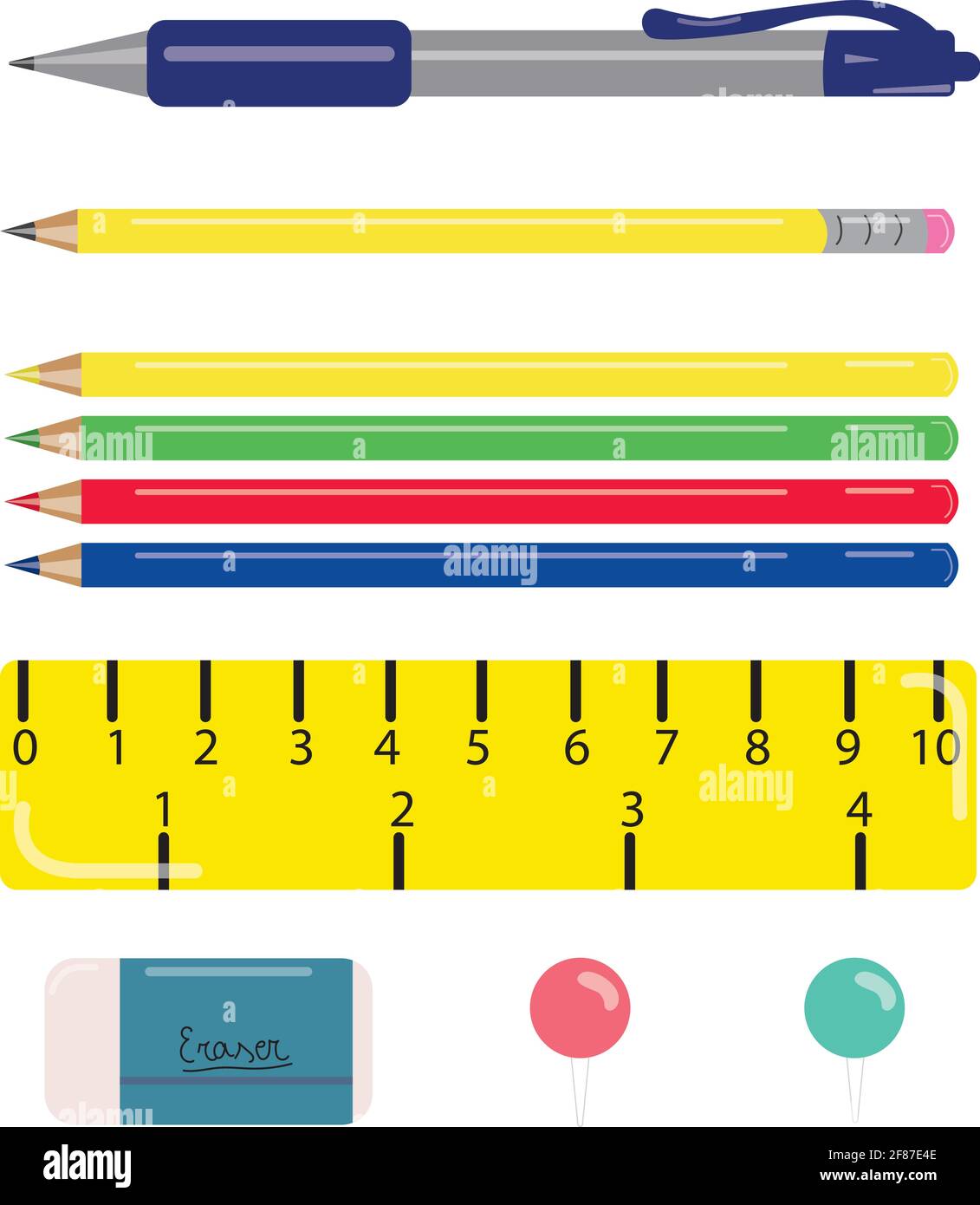 Learning to use a ruler Stock Vector Images - Alamy