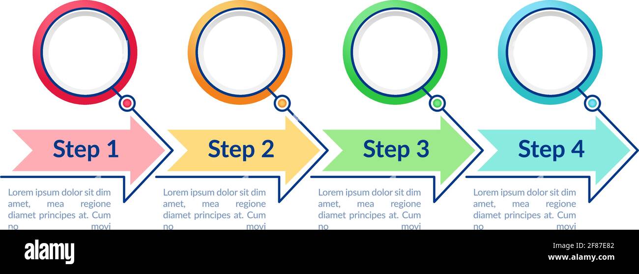 Empty circles vector infographic template Stock Vector Image & Art - Alamy