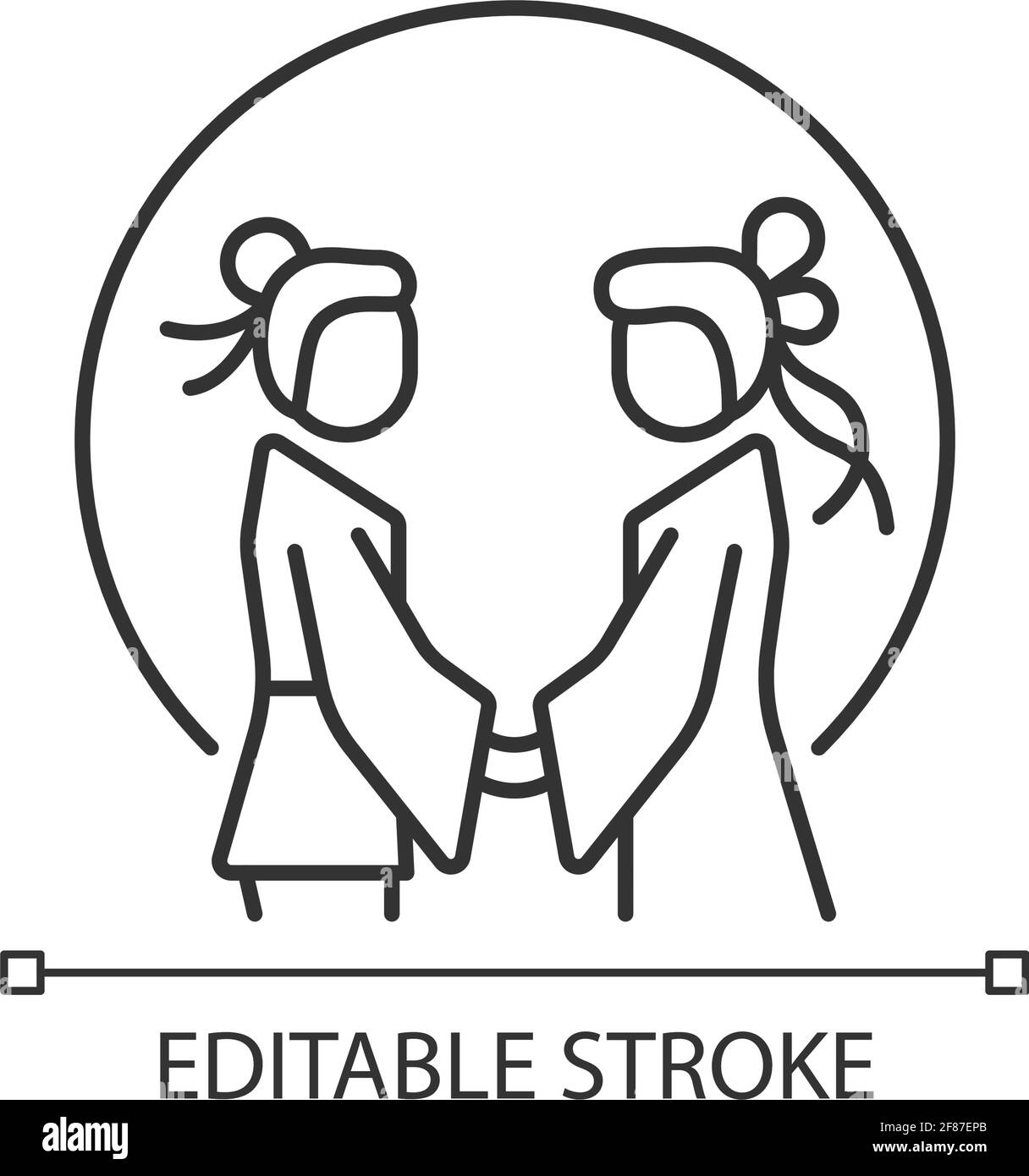 Double seventh festival linear icon Stock Vector Image & Art - Alamy