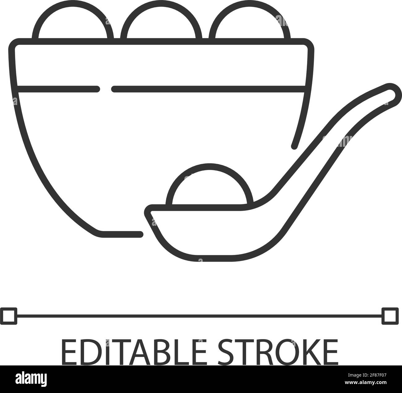 Tangyuan linear icon Stock Vector Image & Art - Alamy
