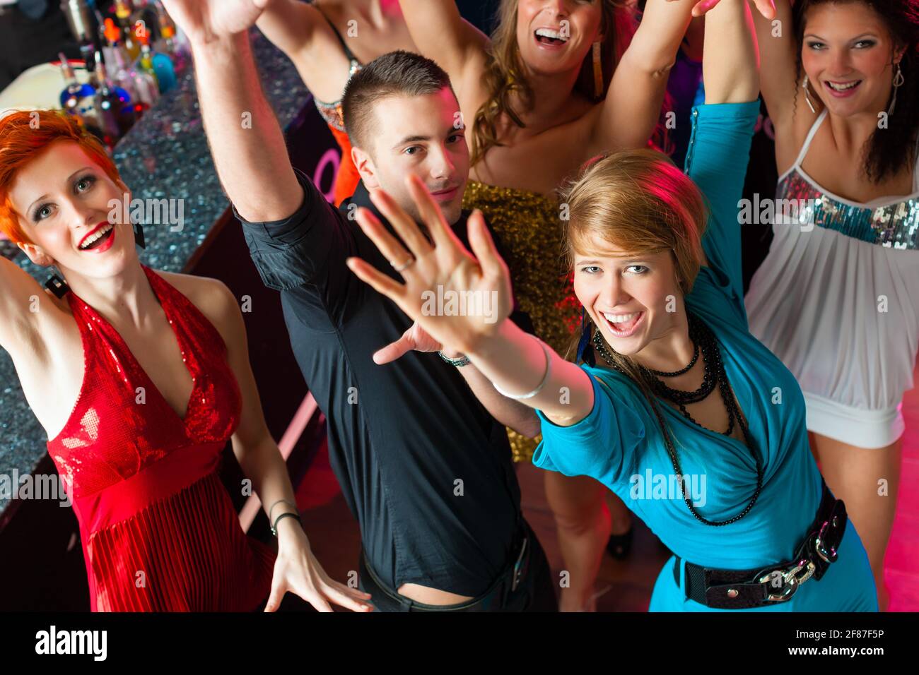 Young People Partying In A Club