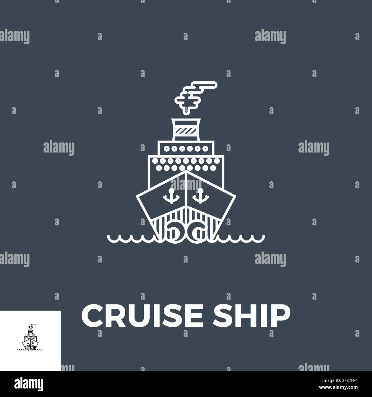 Cruise Ship Icon Vector Stock Vector Image & Art - Alamy