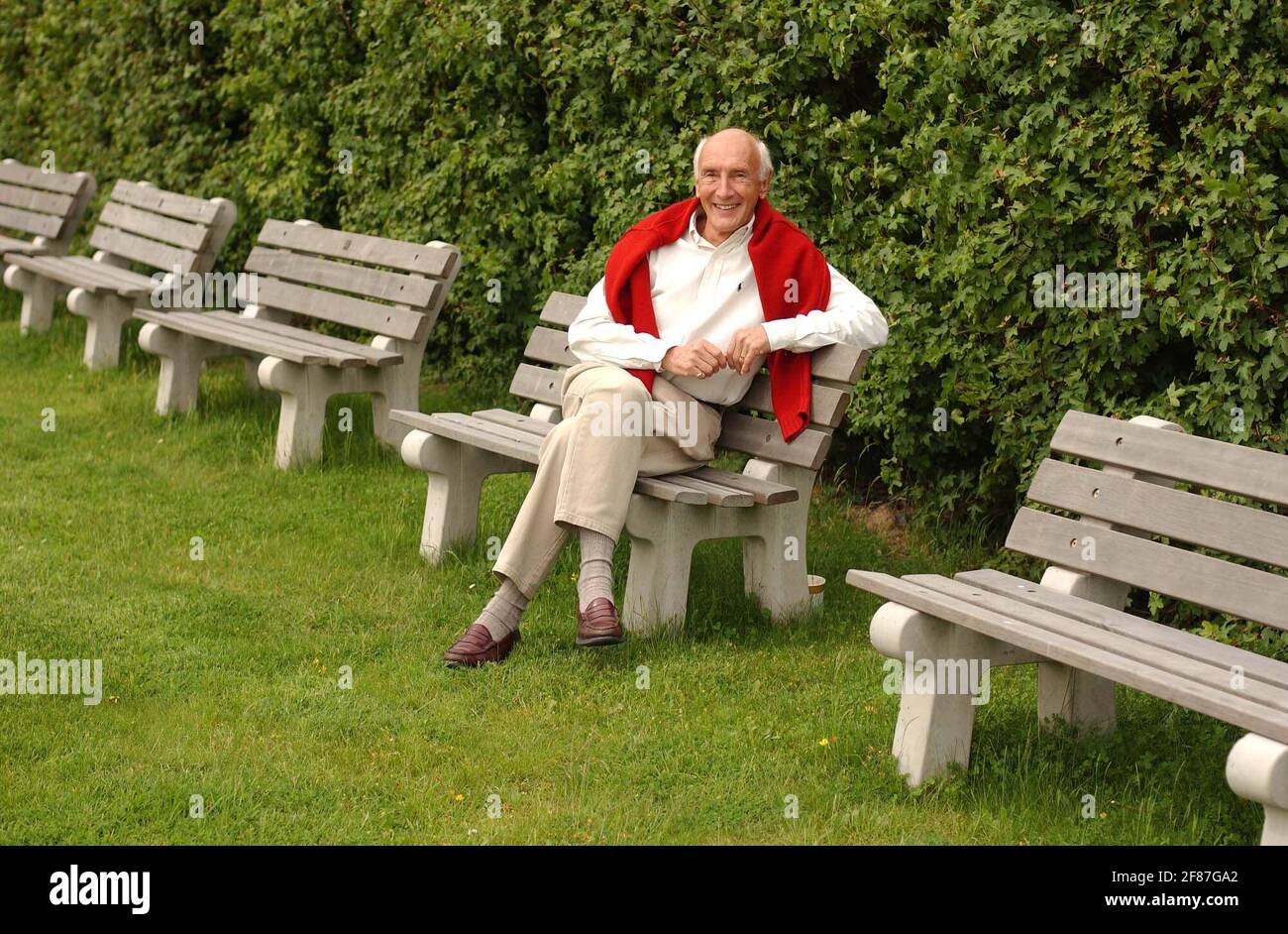 Football commentator Barry Davies.21 June 2002 photo Andy Paradise ...
