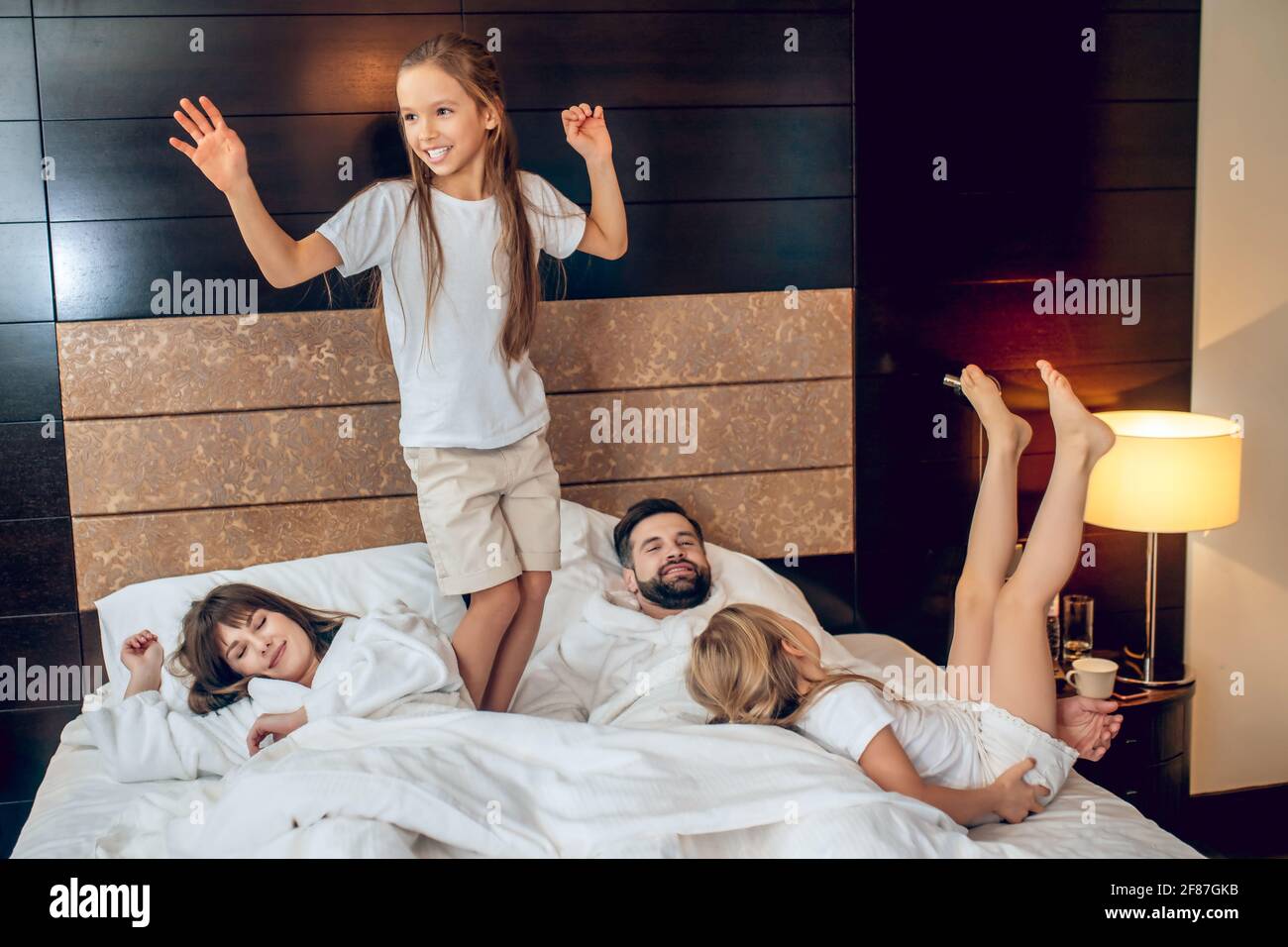 Morning in big family hi-res stock photography and images - Alamy
