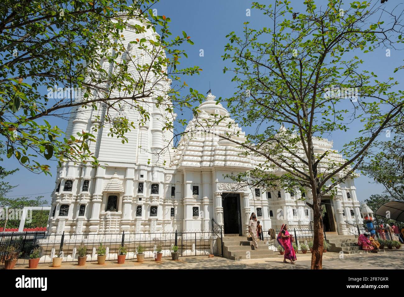 Koraput, India - February 2021: People visiting the Jagannath Temple on ...