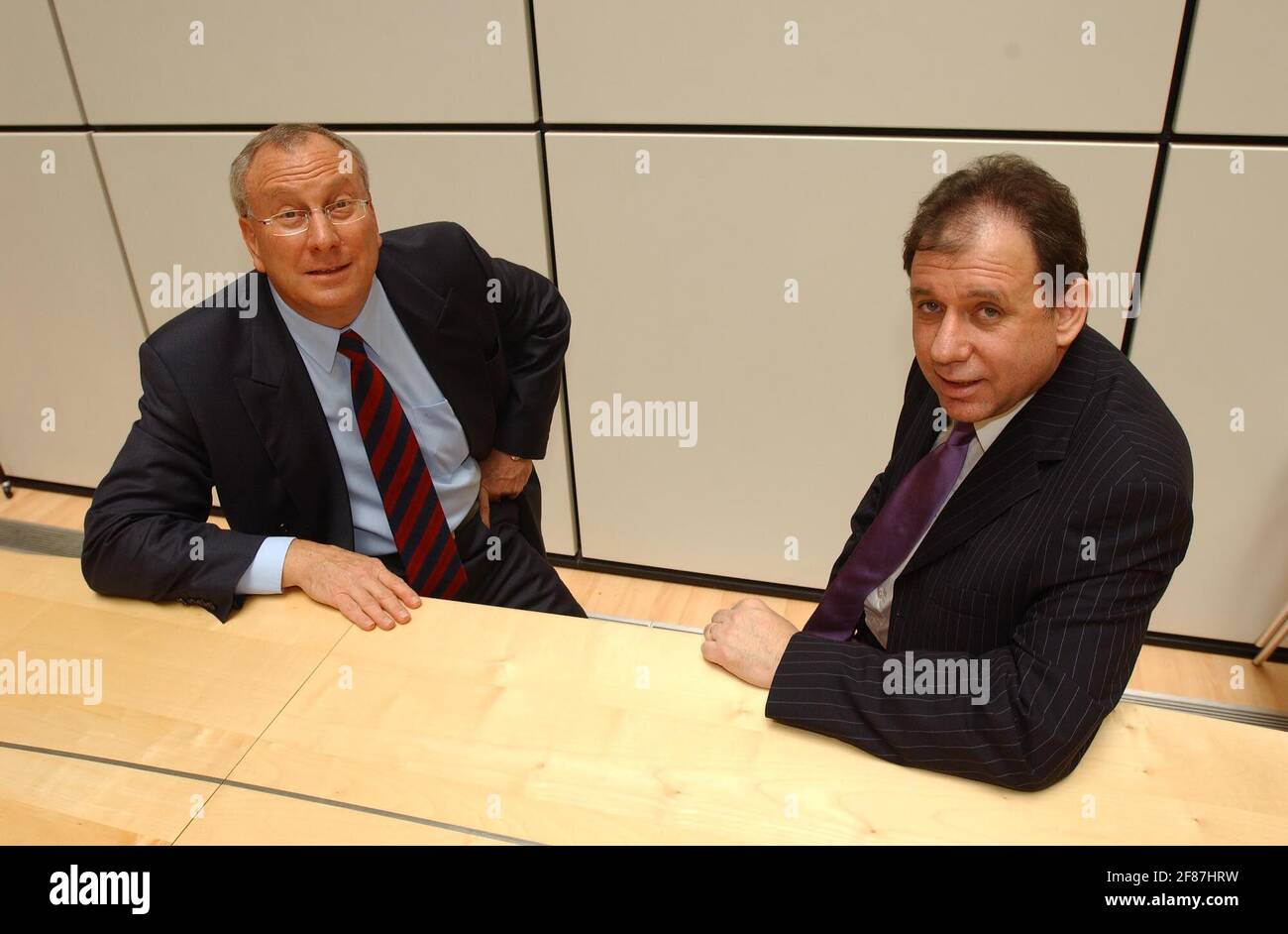 CEO Stephen Koseff (left) with MD Bernard Kantor of Investec.19 July ...