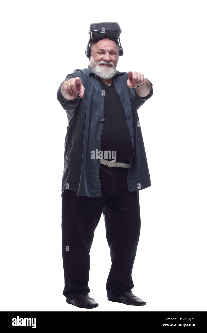 Happy cyber man Cut Out Stock Images & Pictures - Alamy