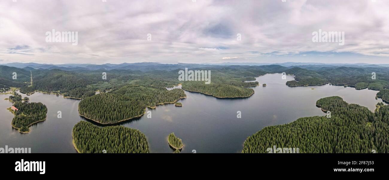Aerial panorama shiroka polyana hi-res stock photography and images - Alamy